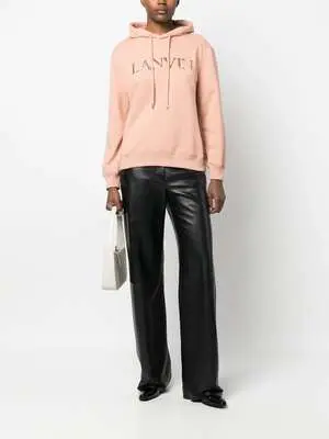 LANVIN Logo Cotton Hoodie