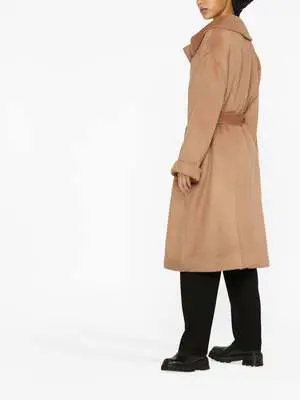 Emporio Armani Belted Virgin Wool-blend Coat