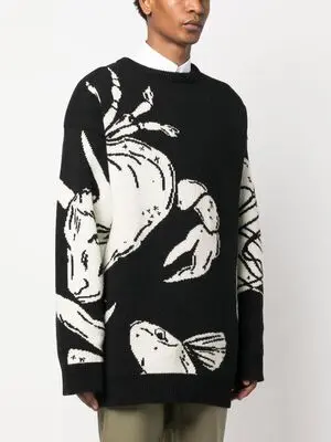 JIL SANDER Intarsia-knit Jumper