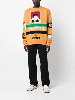 Rhude Intarsia-knit Crew Neck Jumper