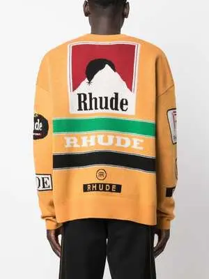 Rhude Intarsia-knit Crew Neck Jumper