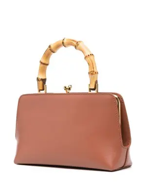 JIL SANDER Goji Square Mini Bag With Bamboo Handle