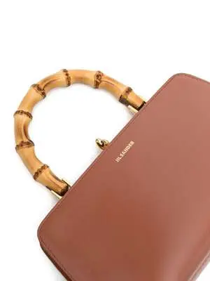 JIL SANDER Goji Square Mini Bag With Bamboo Handle