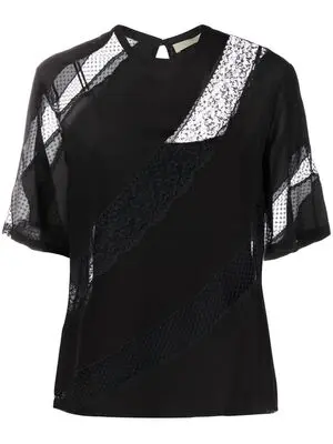 Elie Saab Lace-paneled T-shirt