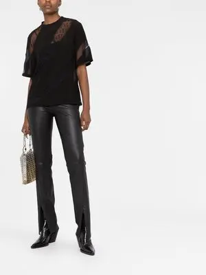 Elie Saab Lace-paneled T-shirt