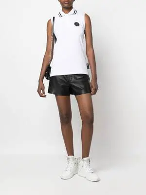 PLEIN SPORT Logo-patch Polo Shirt - White