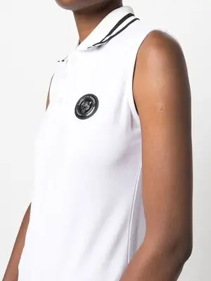 PLEIN SPORT Logo-patch Polo Shirt - White