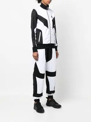 PLEIN SPORT Colour-block Panelled Tracksuit Set