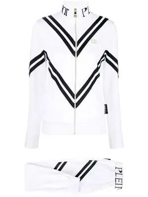 PLEIN SPORT Stripe-print Zip-up Tracksuit