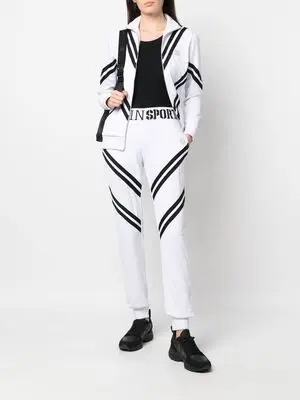 PLEIN SPORT Stripe-print Zip-up Tracksuit