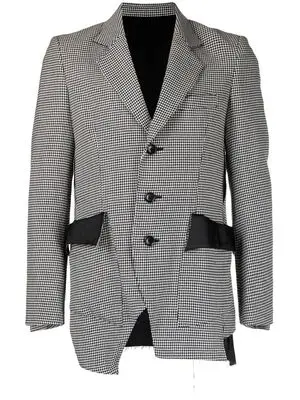 SULVAM Houndstooth Layered Blazer