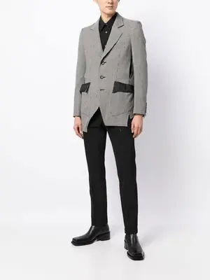 SULVAM Houndstooth Layered Blazer