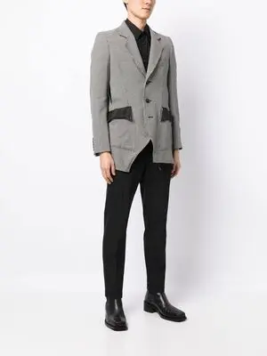 SULVAM Houndstooth Layered Blazer