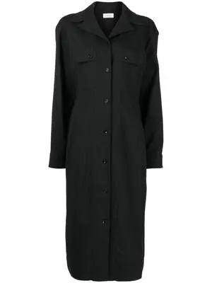 LEMAIRE Long-sleeve Shirt Dress - Black
