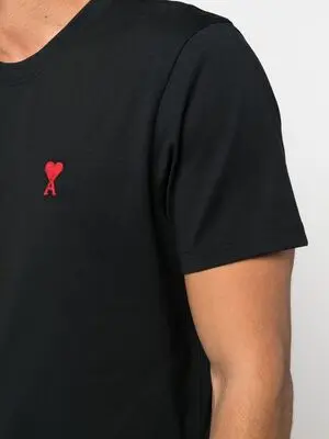 AMI Paris De Coeur T-shirt - Black