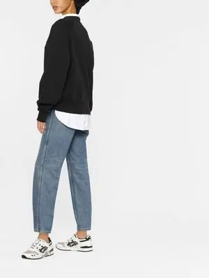 AMI Paris Logo Print Organic Cotton Sweatshirt