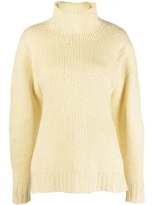 JIL SANDER Open Back High-neck Jumper