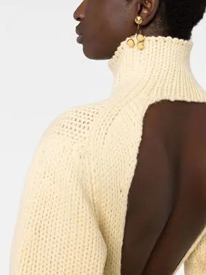 JIL SANDER Open Back High-neck Jumper