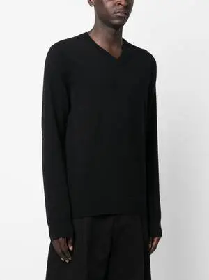 Comme Des Garçons V-neck Knitted Jumper