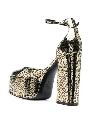 Paris Texas 130mm Leopard-print Pumps