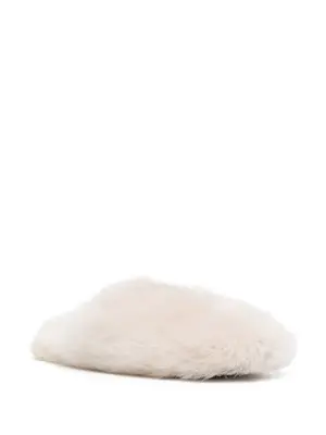 YVES SALOMON Fur Slippers