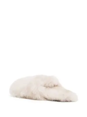 YVES SALOMON Fur Slippers