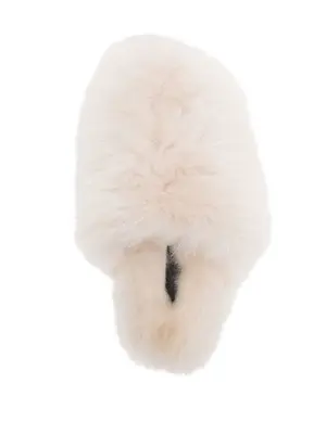 YVES SALOMON Fur Slippers