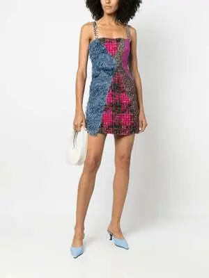 Andersson Bell Patchwork Mini Dress