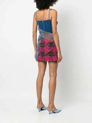 Andersson Bell Patchwork Mini Dress