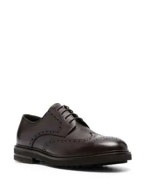 HENDERSON BARACCO Perforated Leather Derby Shoes