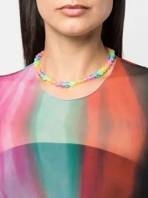 CRYSTAL HAZE Molly Bead-embellished Necklace