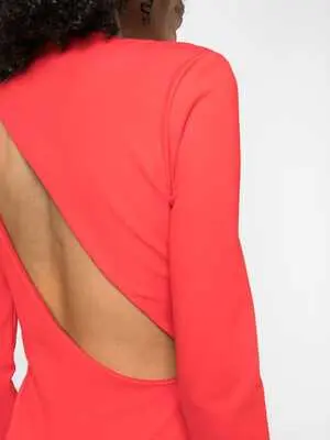 Alexander McQueen Cut Out-detail Long-sleeved Gown
