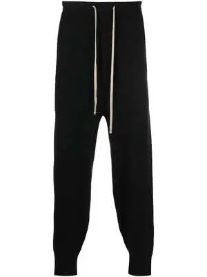 Rick Owens Drawstring-waist Cashmere Track Pants