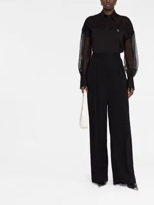Brunello Cucinelli Semi-sheer Long-sleeve Shirt