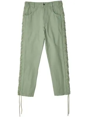 Eckhaus Latta Lace-up Straight Trousers