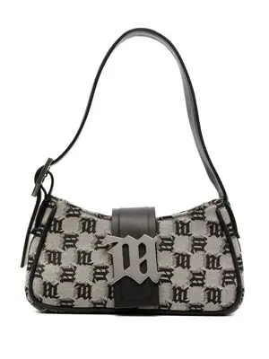MISBHV Logo-plaque Shoulder Bag - Neutrals