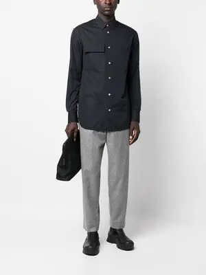 JIL SANDER Straight-leg Wool Trousers - Grey