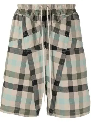Rick Owens Penta Plaid Bermuda Shorts