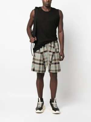 Rick Owens Penta Plaid Bermuda Shorts