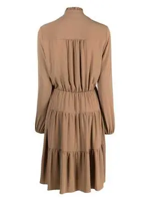 Eleventy Tiered Long-sleeved Dress