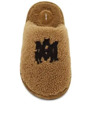 Amiri Ma Shearling Lux Slipper In Tan - 82% Off | Editorialist display picture 3