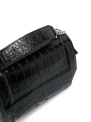LANCEL Crocodile-embossed Leather Tote