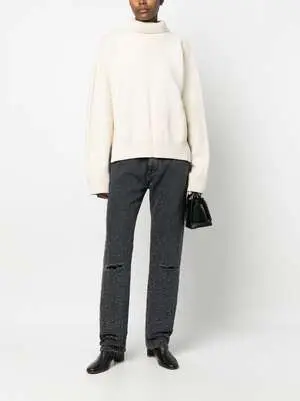 Jacob Cohen Distressed-finish Straight-leg Trousers