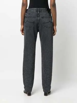 Jacob Cohen Distressed-finish Straight-leg Trousers