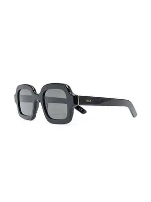 RETROSUPERFUTURE Benz Rectangle Sunglasses - Black