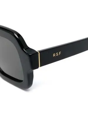 RETROSUPERFUTURE Benz Rectangle Sunglasses - Black