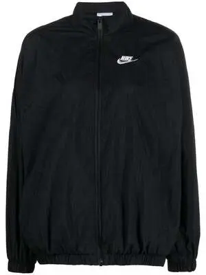 Nike Embroidered-logo Zipped Jacket - Black