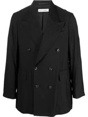 Our Legacy Crease-effect Double-breasted Blazer