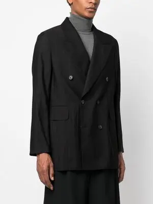 Our Legacy Crease-effect Double-breasted Blazer