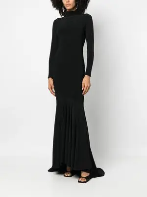 ATU BODY COUTURE Long-sleeve Flared Gown